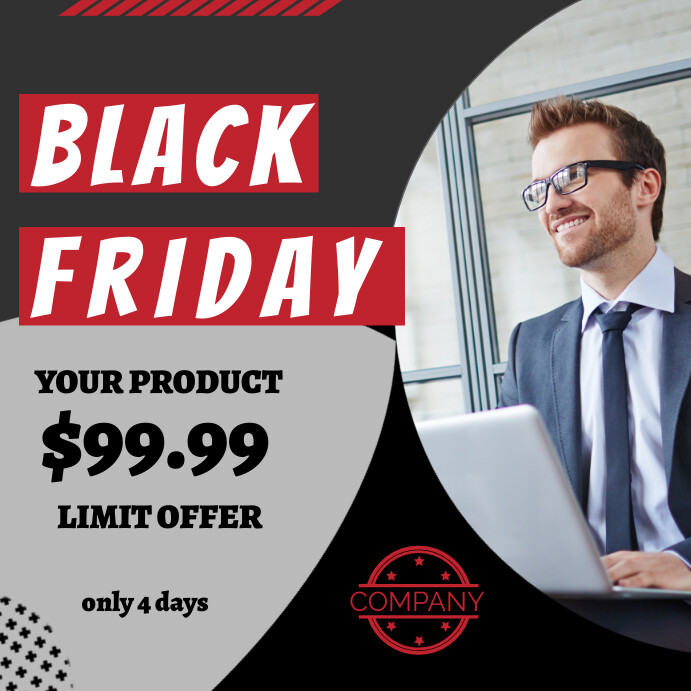 Black friday post Template | PosterMyWall