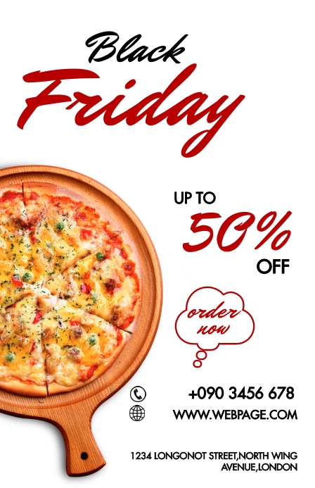 BLACK FRIDAY RESTAURANT FLYER Template | PosterMyWall