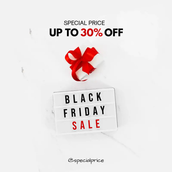 Plantilla de De Venta de Viernes Negro 30% de Descuento | PosterMyWall
