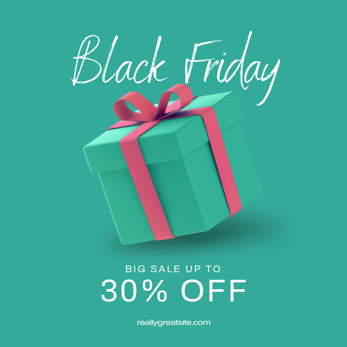 Black Friday Sale 30% Off Template | PosterMyWall