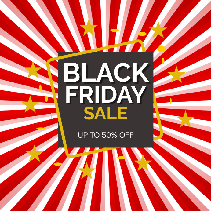 Black Friday Sale 50% Off Template | PosterMyWall