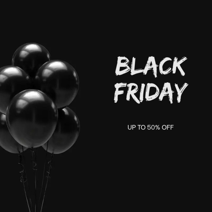 Black Friday Sale 50% Off Template | PosterMyWall