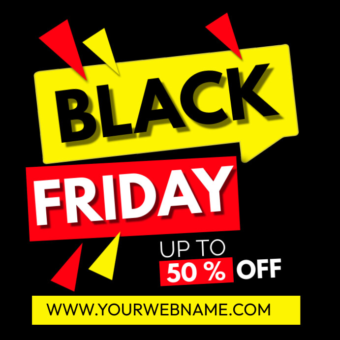 BLACK FRIDAY SALE 50 % OFF Template | PosterMyWall