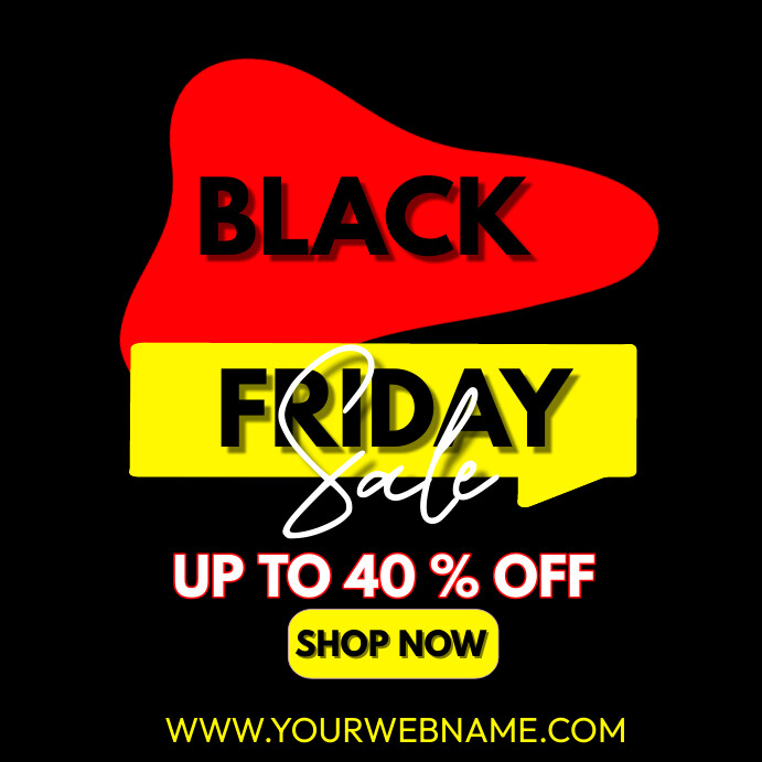 Black Friday Sale 50 % Off instagram template | PosterMyWall