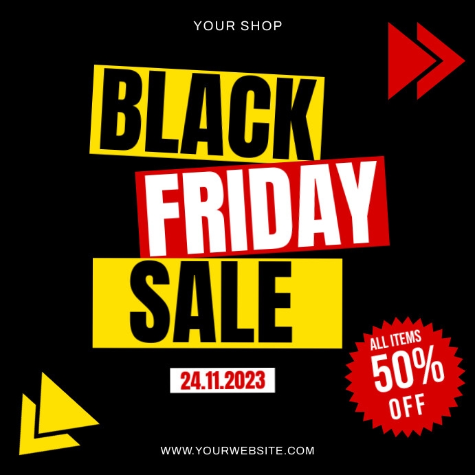 Black Friday Sale Template | PosterMyWall