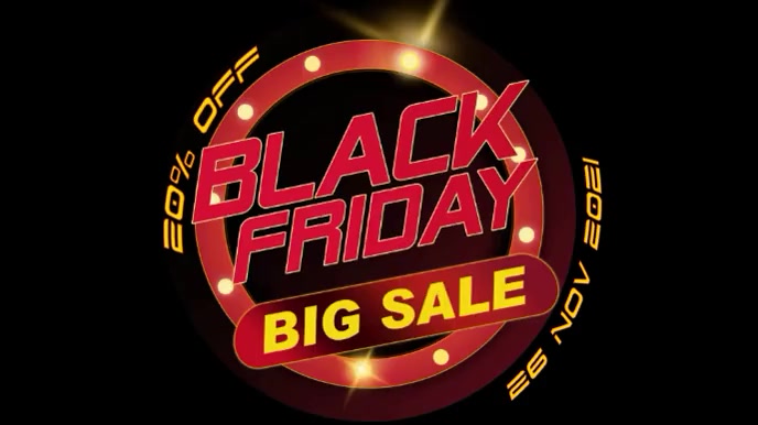 Black Friday Sale Digital Video Template | PosterMyWall