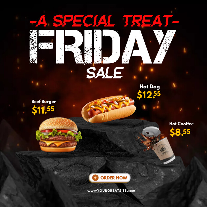 Black Friday Sale Menu IG Post | PosterMyWall