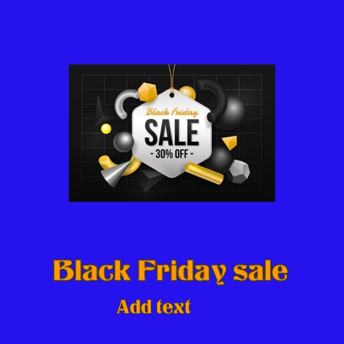 Black Friday sale offer logo design template. | PosterMyWall