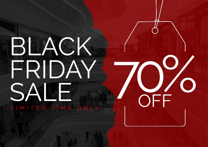 Black Friday Sale Postcard Template | PosterMyWall