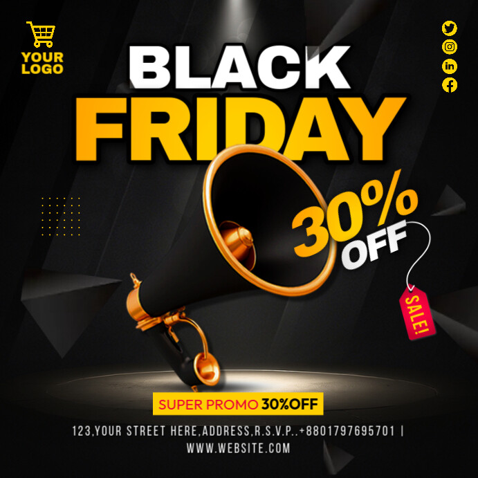 Copy of Black Friday sale poster | PosterMyWall