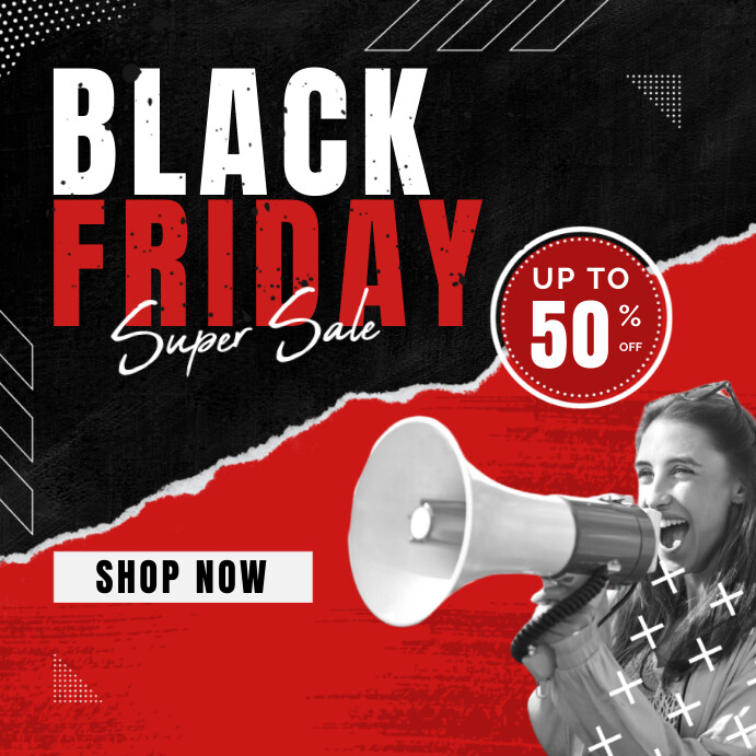 Black Friday Sale Promotion For Social Media Template | PosterMyWall