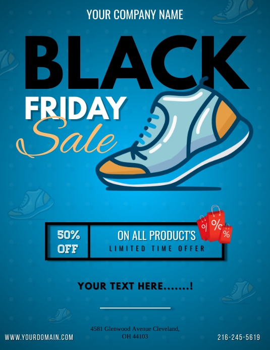 Black Friday Sale Up to 50% Off on All Produc Template | PosterMyWall