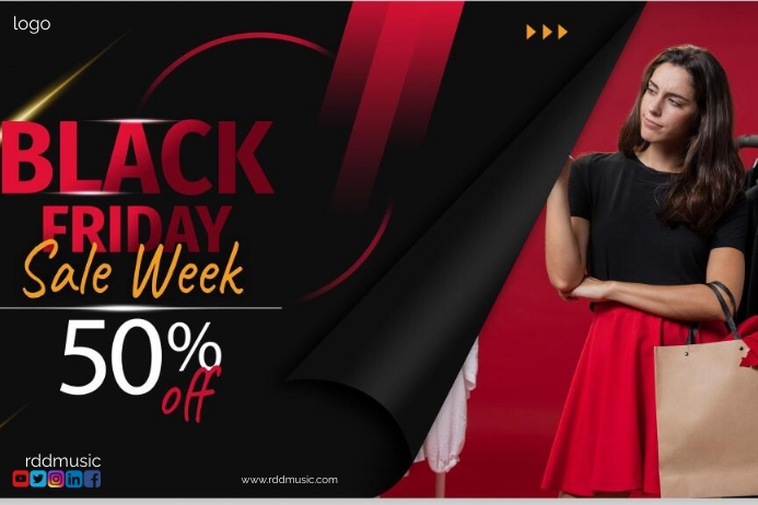 Black Friday sale week promo Template | PosterMyWall