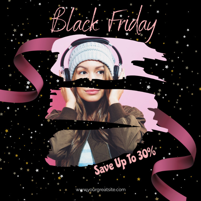 Black Friday Save Up to 30% Template | PosterMyWall