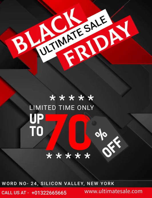black Friday ultimate sale Template | PosterMyWall