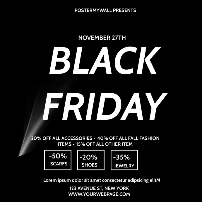 Black Friday Video Ad Template | PosterMyWall