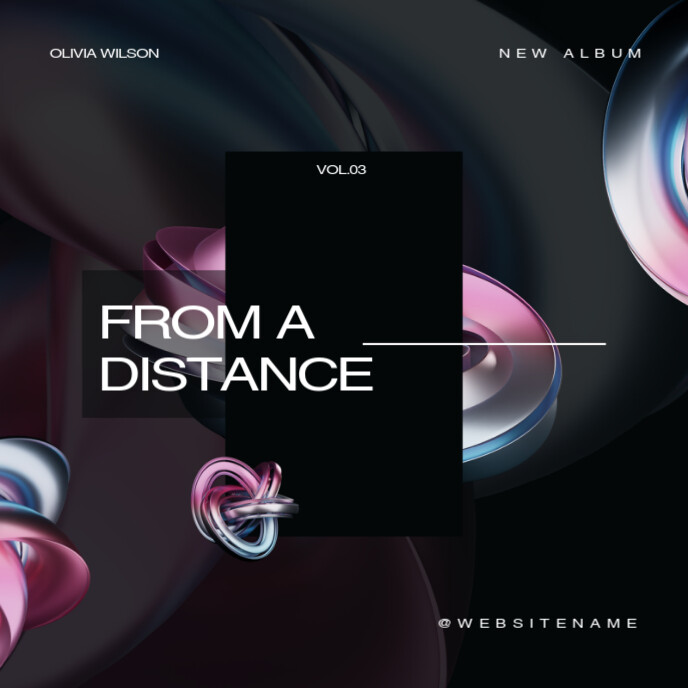 Modèle Black From A Distance Album Cover | PosterMyWall