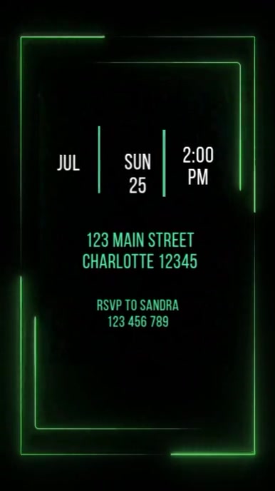 Black Futuristic Adult Birthday Invitation Template | PosterMyWall