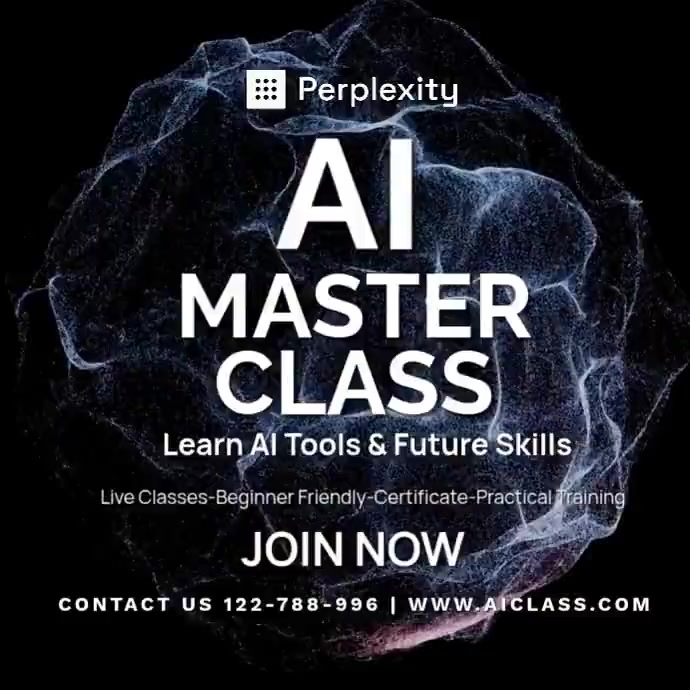 Black Futuristic AI Master Class Instagram Post Video Template ...