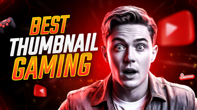 Black Futuristic Best Gaming Thumbnail Design For Your Video Youtube ...