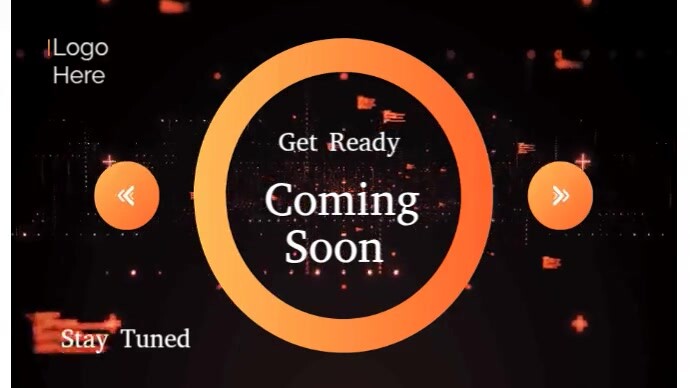 Black Futuristic Black And Orange Color Coming Soon Video Template ...