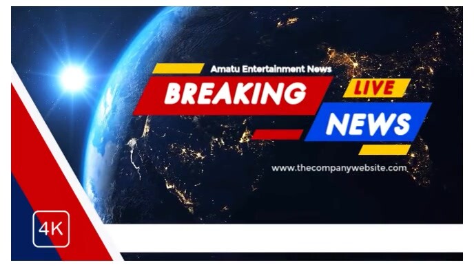 Black Futuristic Breaking News Youtube Thumbnail Template | PosterMyWall