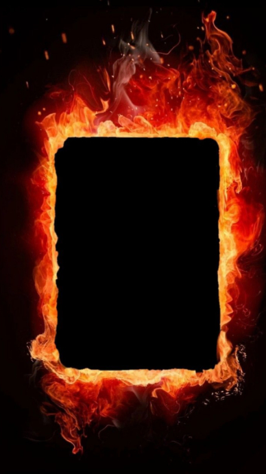 Plantilla de Negro Fire Frame Facebook Story | PosterMyWall