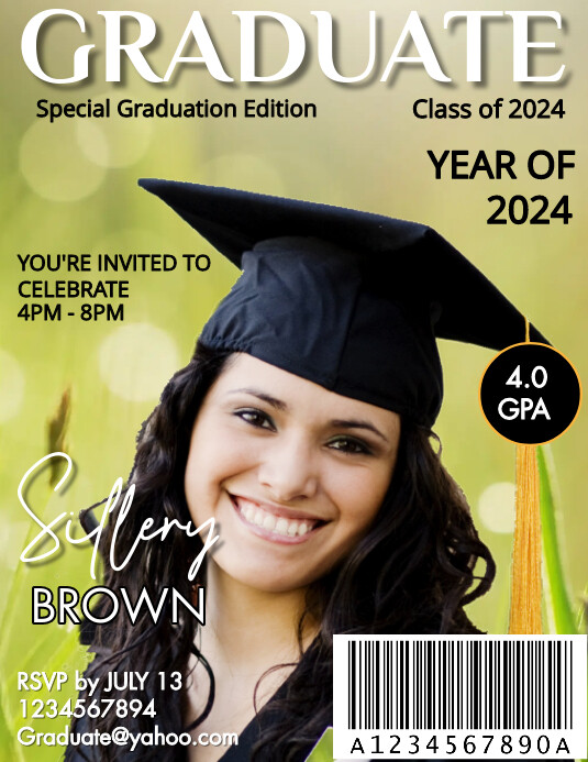 Plantilla de Black Futuristic Graduate Flyer (us Letter) | PosterMyWall