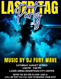 Laser Tag Party Template | PosterMyWall