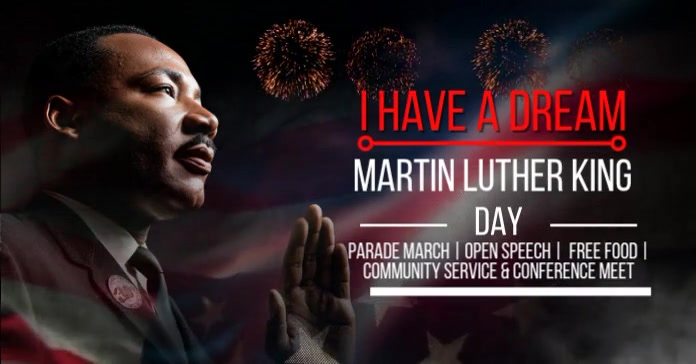 Black Futuristic Martin Luther King Day 2026 Facebook Shared Image ...