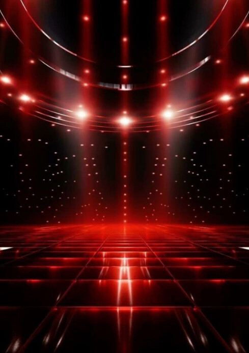Black Futuristic Red Stage Light Showdown A4 Template | PosterMyWall