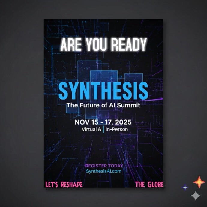 Black Futuristic The Future Of Ai Sumit Instagram Post Template ...
