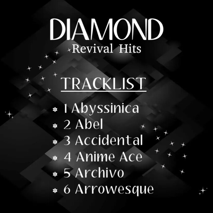 Black Futuristic Tracklist Album Cover Template | PosterMyWall