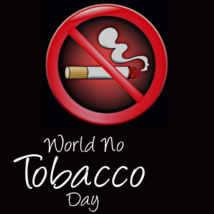 Black Futuristic World No Tobacco Day Instag Template | PosterMyWall