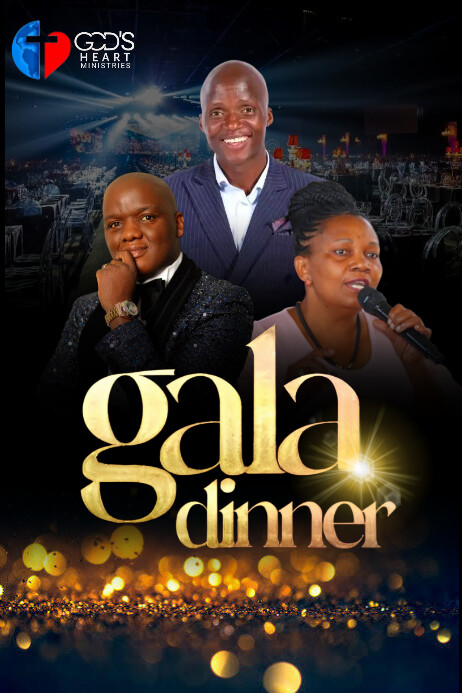 Black Gala Dinner Poster Template | PosterMyWall