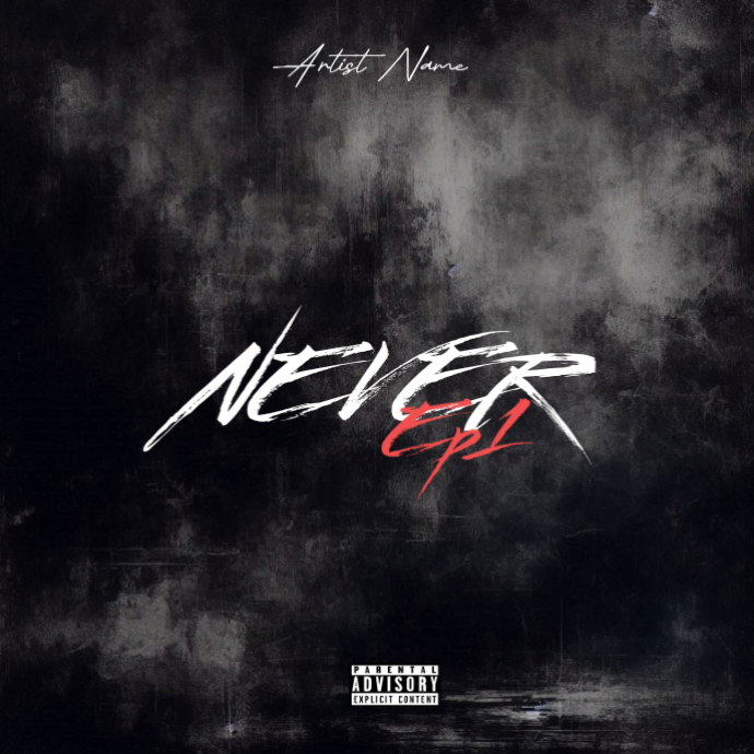 Black Geometric Cd Mixtape Album Cover Album Cover Template | PosterMyWall