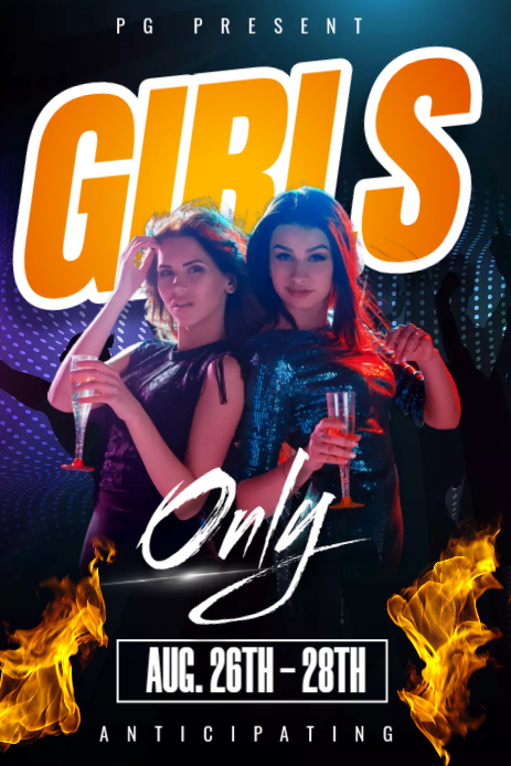 Plantilla de Black Girls Night Pinterest Graphic | PosterMyWall