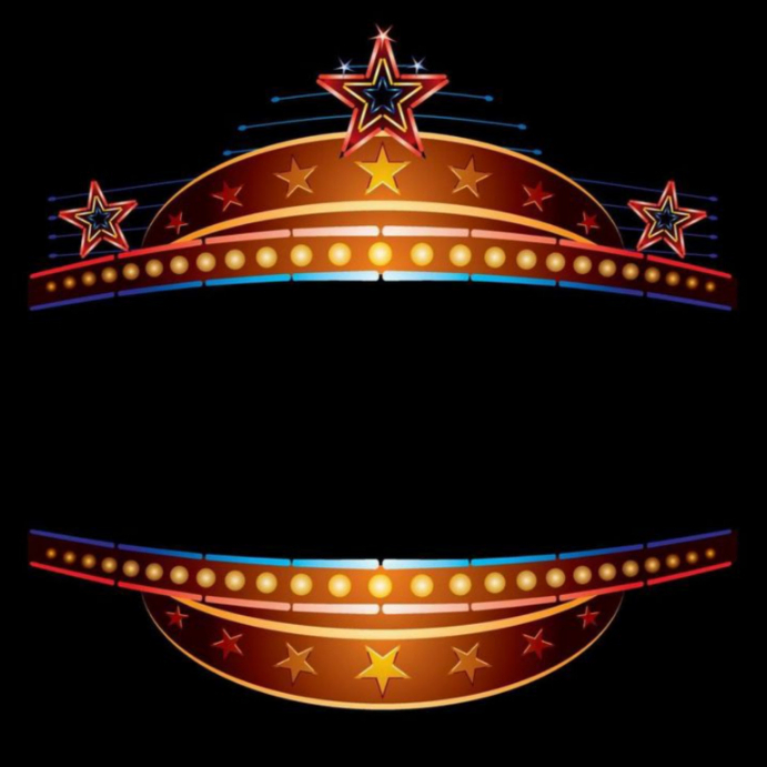 Modèle Black Glowing Star Stage Banner Instagram Post | PosterMyWall