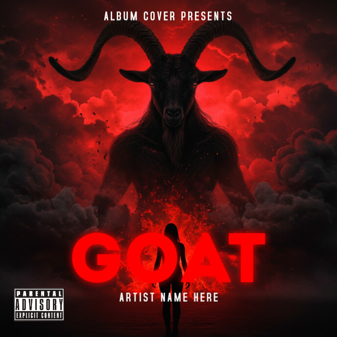 Black Goat | Horror Album Cover Template | PosterMyWall
