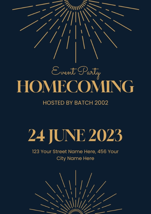 Homecoming Invitation Example