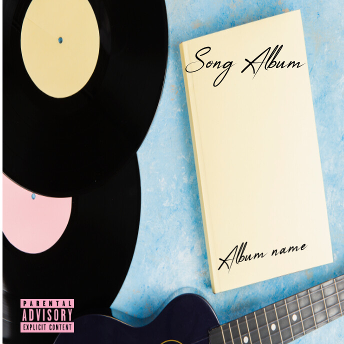 Black Gradient Album Cover Album Cover Templat | PosterMyWall