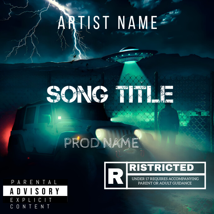 Black Gradient Album Cover Template Album Co | PosterMyWall