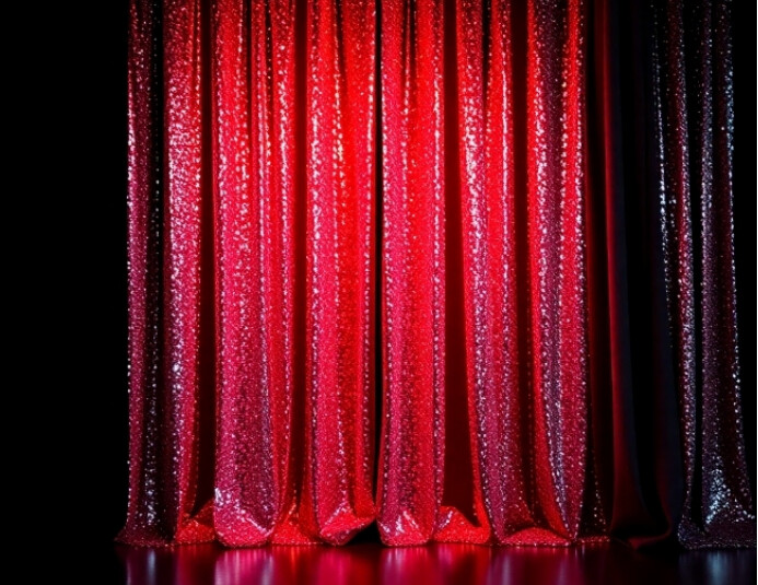 Copy of Black Gradient Black Andred Stage Curtain Flyer (us Letter ...