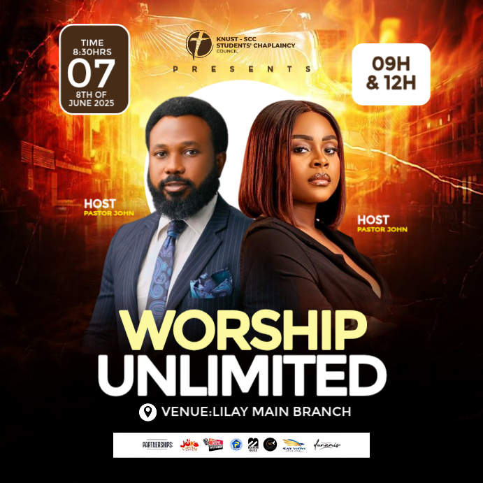 Black Gradient Church Worship Flyer Instagram Post Template | PosterMyWall