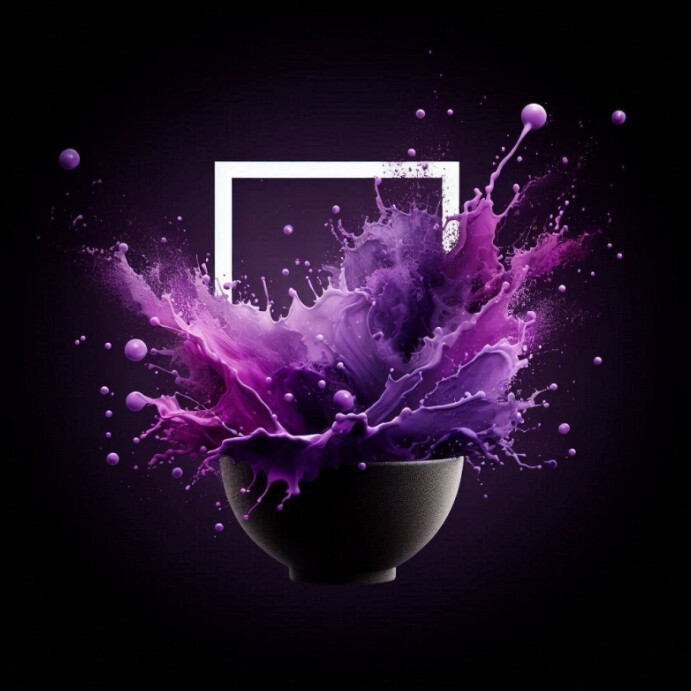 Black Gradient Colour Paint Instagram Post Template | PosterMyWall