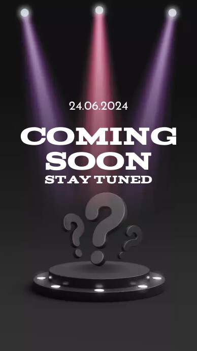 Black Gradient Coming Soon Instagram Story Template | PosterMyWall