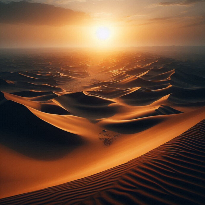 Copy of Black Gradient Desert Landscape And Sunrise Wallpaper Instagram ...