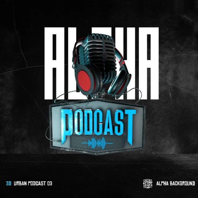 Black Gradient Urban Podcast Instagram Post | PosterMyWall