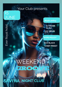 weekend groove Template | PosterMyWall