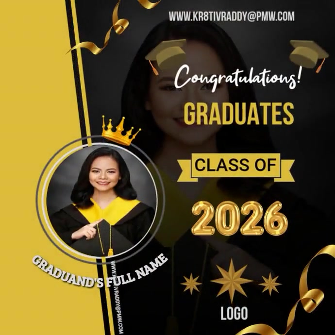 Plantilla de Black Graduates Class Of 2026 Instagram Post | PosterMyWall
